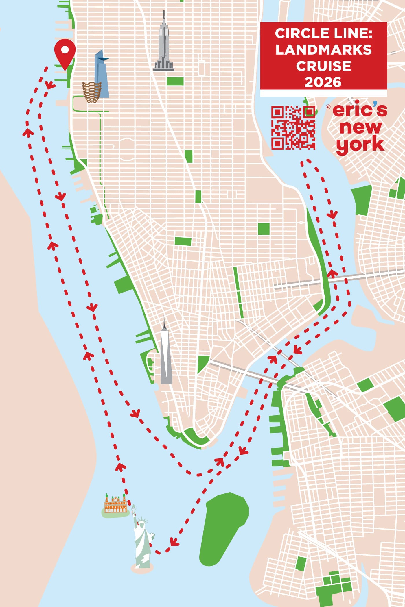Circle Line: Landmarks Cruise (1,5 uur) - NewYork.nl